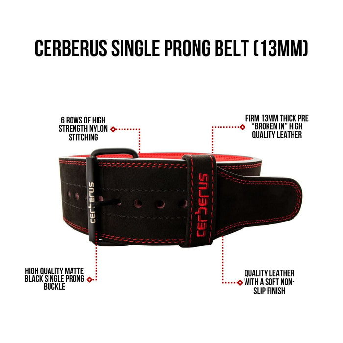 Single Prong Belt (13mm) by CERBERUS Strength