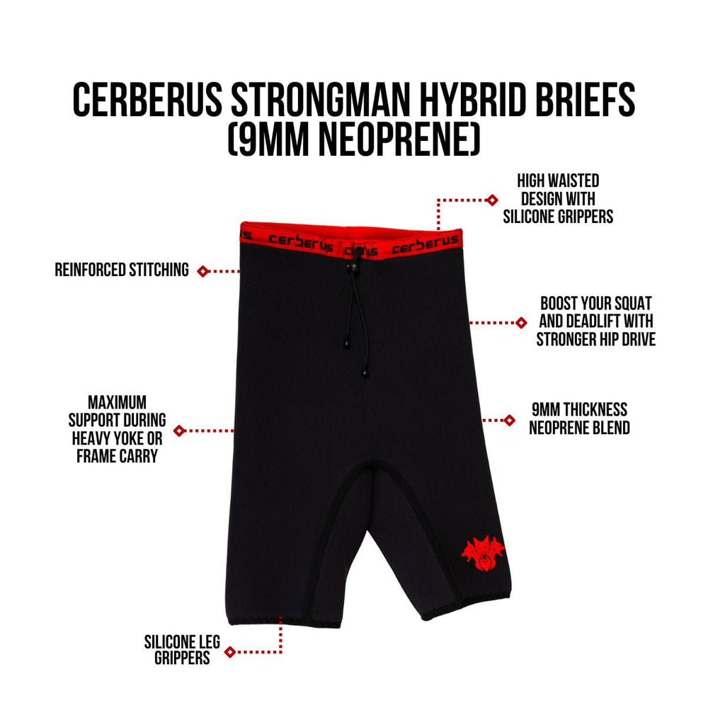 CERBERUS Strongman Hybrid Briefs (9mm Neoprene)